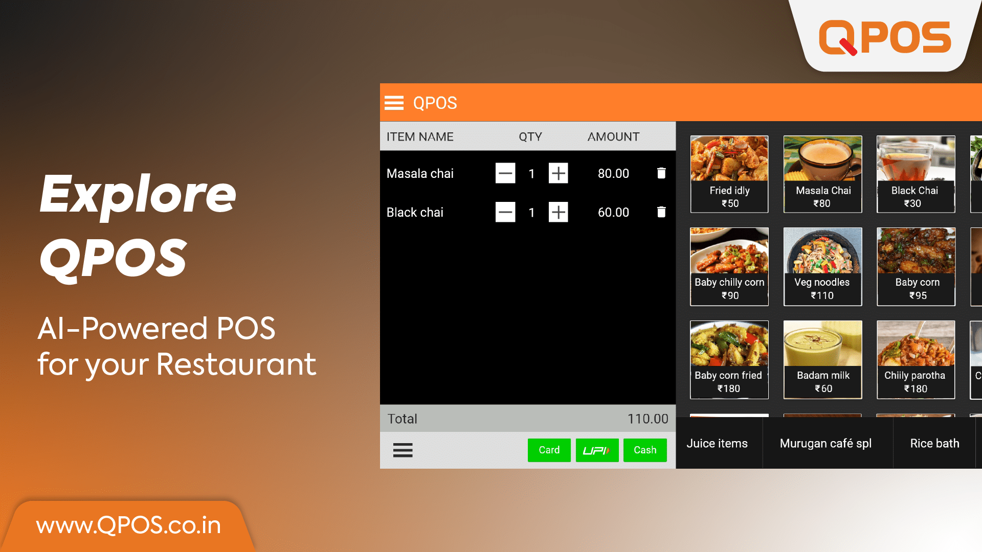 Explore QPOS AI Powered POS for your Restaurant
